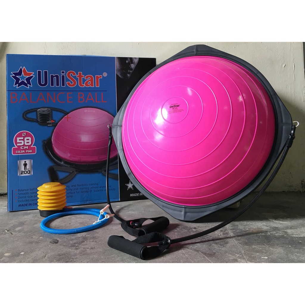 Jual Bosu Ball UNISTAR Balance Step Trainer Bola Yoga Fitness Berikut ...