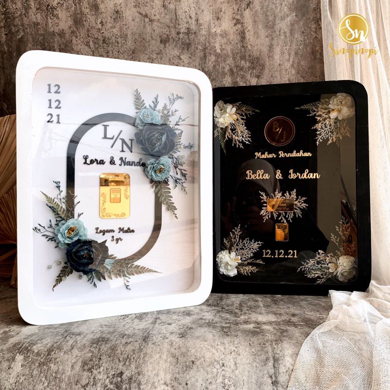 Jual MAHAR LIGHTBURN | MAHAR EXOTIC | MAHAR BLACK N WHITE LAMARAN NIKAH ...