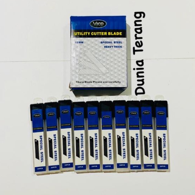 Jual 100bj Refill Isi Pisau Cutter VICO Besar - Serep Serap Cuter - Isi ...