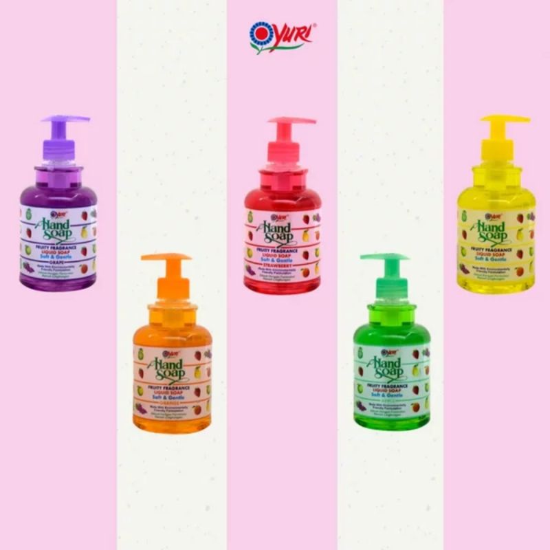 Jual YURI Hand Soap Fruity Fragrance Liquid Soap Soft&Gentle | Shopee ...
