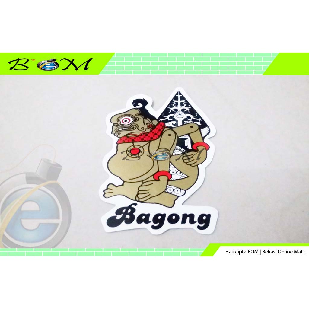 Jual sticker stiker gambar karakter wayang kulit bagong | Shopee Indonesia