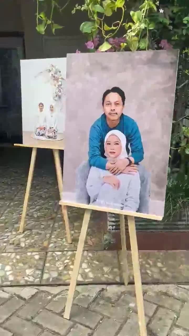 Jual CETAK FOTO MDF 50x70 / wedding sign / cetak foto keluarga /media ...