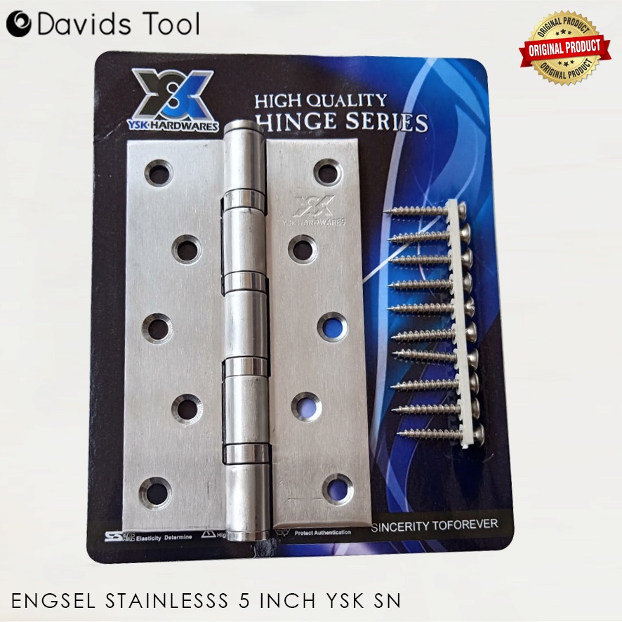 Jual Engsel Pintu Jendela Tebal Kamar Mandi Stainless Stenlis Anti Karat 5 Inch Ysk Blister ...