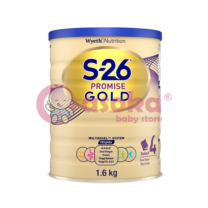 Jual Susu S-26 Promise GOLD Vanila Tahap 4 1.6 kg ASOKA | Shopee Indonesia