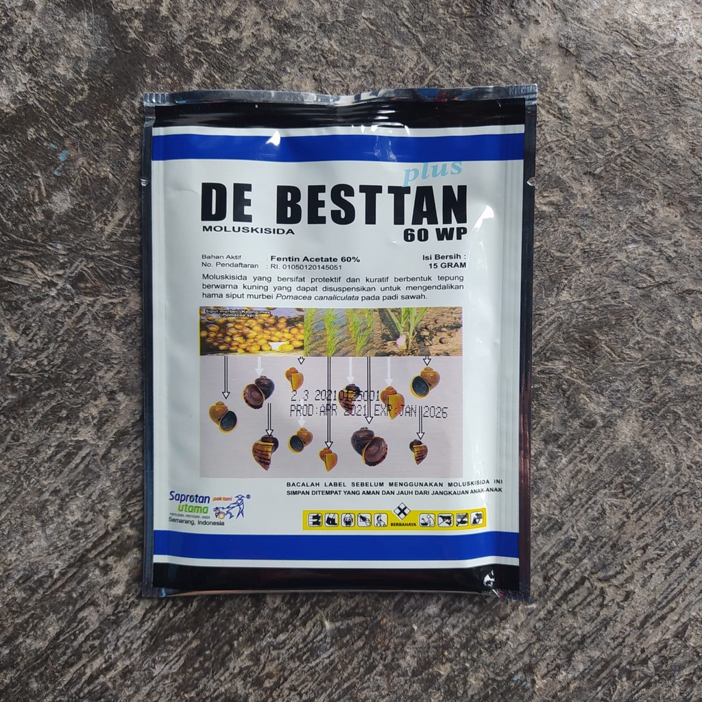 Jual Moluksida De Besttan 60 WP De Bestan Pembasmi Keong Sawah Original ...