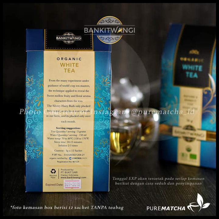 Jual Bangkit Wangi Premium White Tea Organic Teh Putih Organik Sachet ...