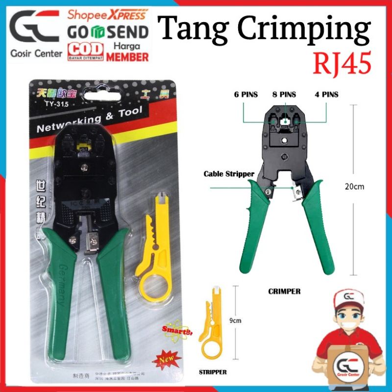Jual TG1G | tang crimping kabel lan rj45 | ZK | Shopee Indonesia