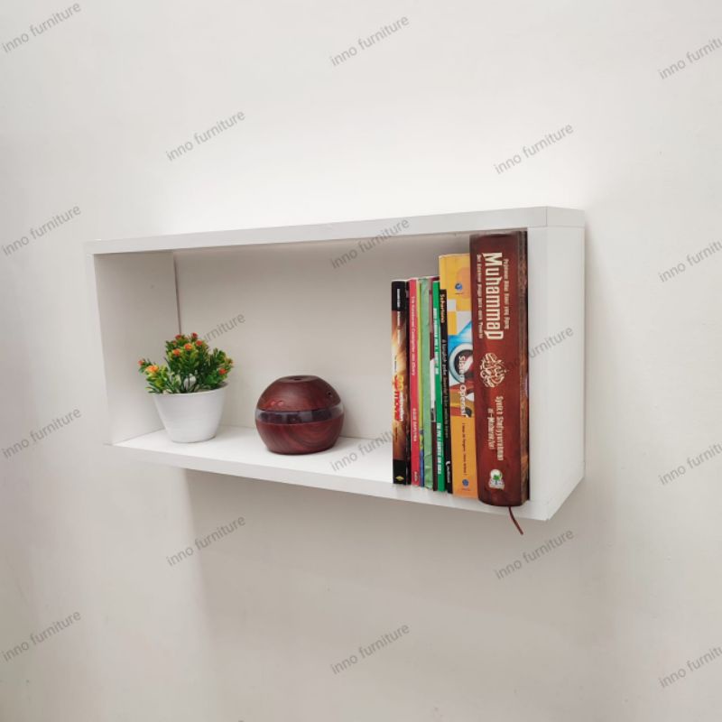 Jual Rak Tempel Rak Dinding Rak Buku Ambalan Dinding Minimalis Bongkar ...