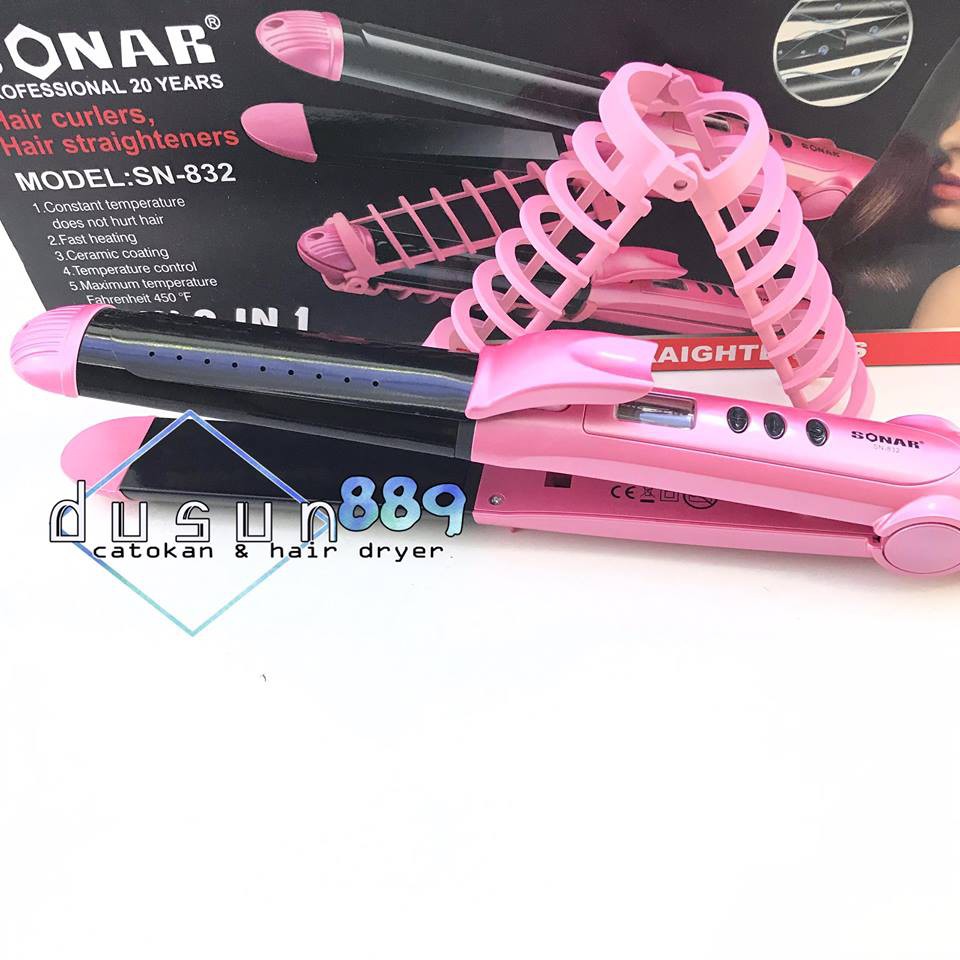 Jual Catokan Sonar SN 832 , Catokan 2in1 ,catok curly ,catok lurus ...