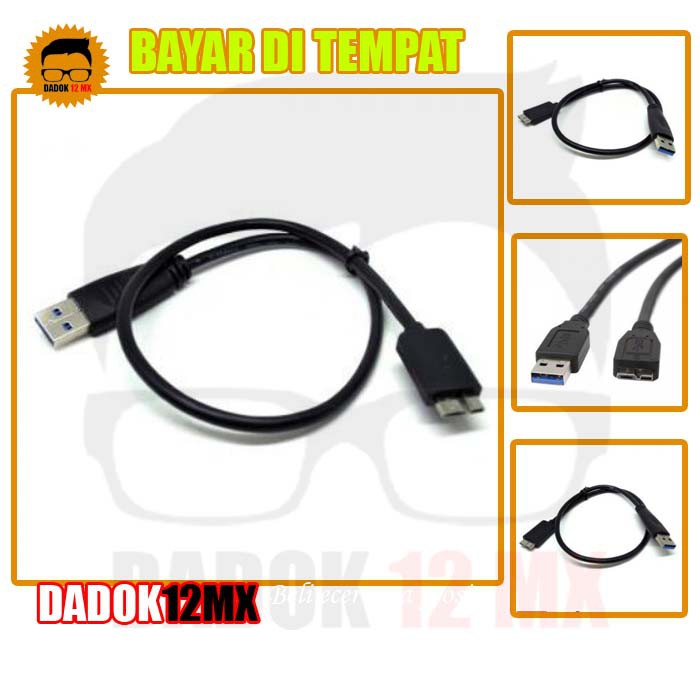 Jual Kabel Data HARDISK Converter dari USB 3.0 ke Micro B USB 3.0 ...