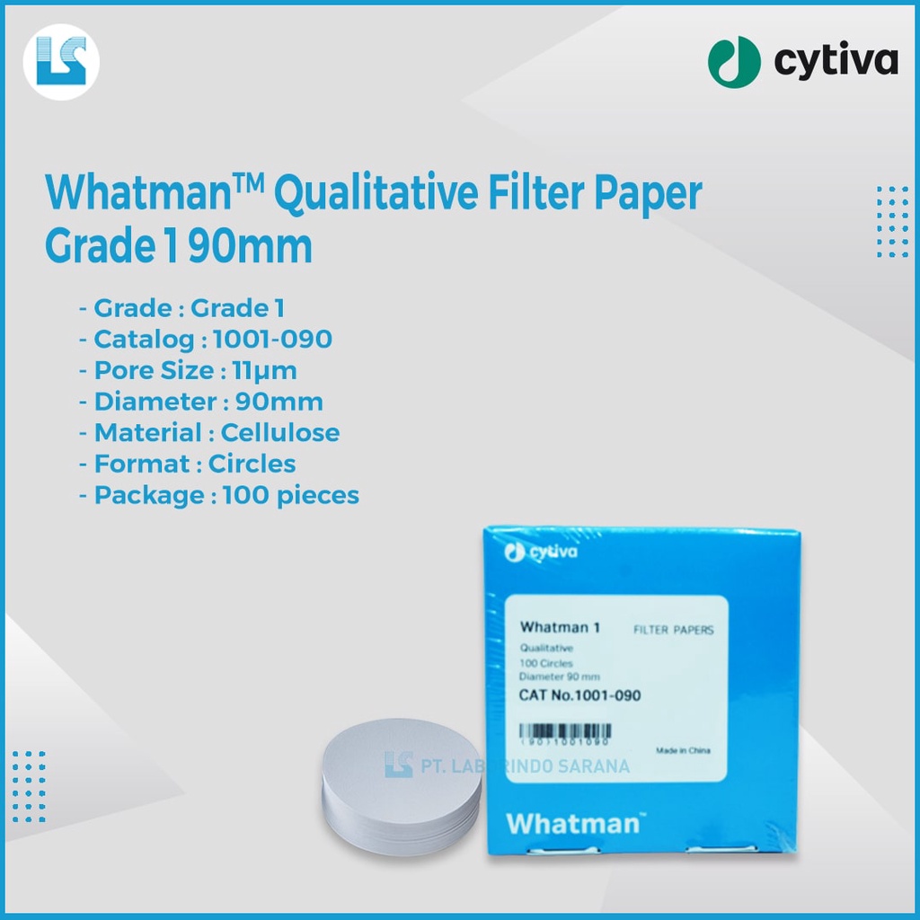 Jual Whatman Filter Paper / Kertas Saring Grade 1 , 90 mm | Shopee ...