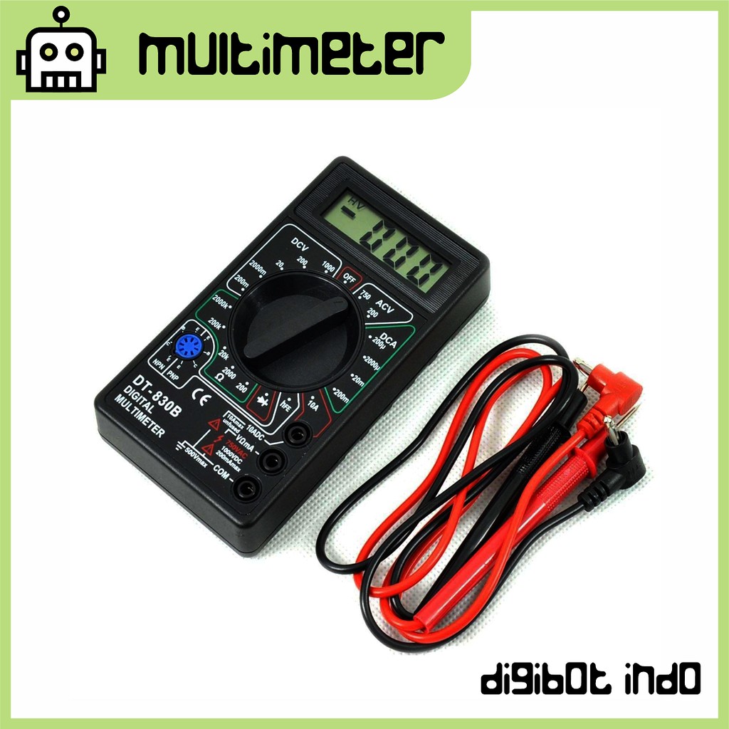 Jual DT-830B Multimeter Black - DT830 | Shopee Indonesia