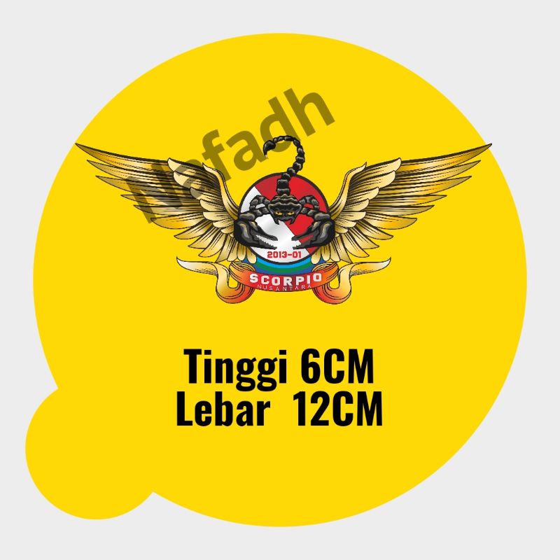 Jual Stiker scorpio, stiker letting tentara 3113, stiker army,stiker ...