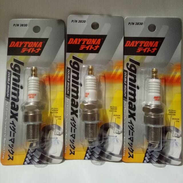 Jual busi racing daytona double iridium ninja 150 2t 2 tak satria 2t 2tak | Shopee Indonesia