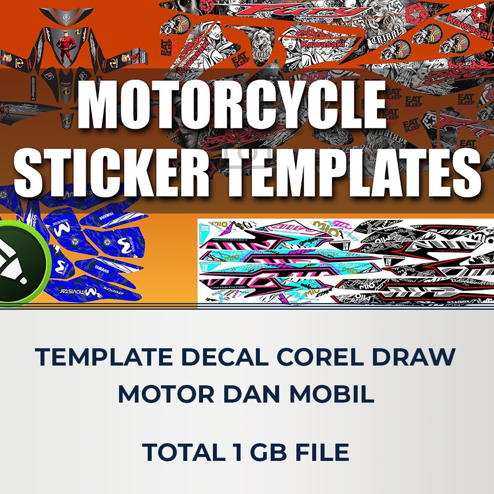 Jual Template Decal Motor dan Mobil ( Corel Draw ) | Shopee Indonesia