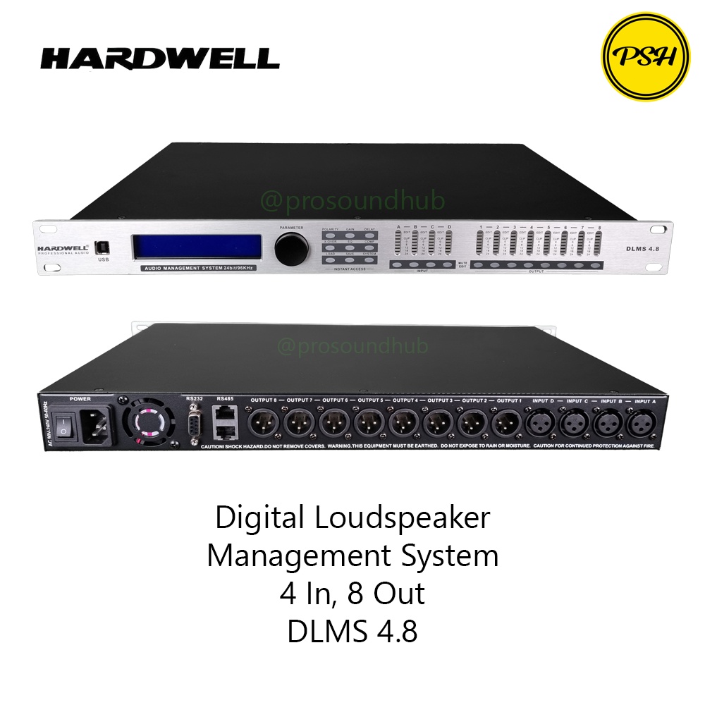 Jual Hardwell DLMS 4.8 DLMS4.8 Digital Loudspeaker Management System LMS 4 In Input 8 Out Output ...