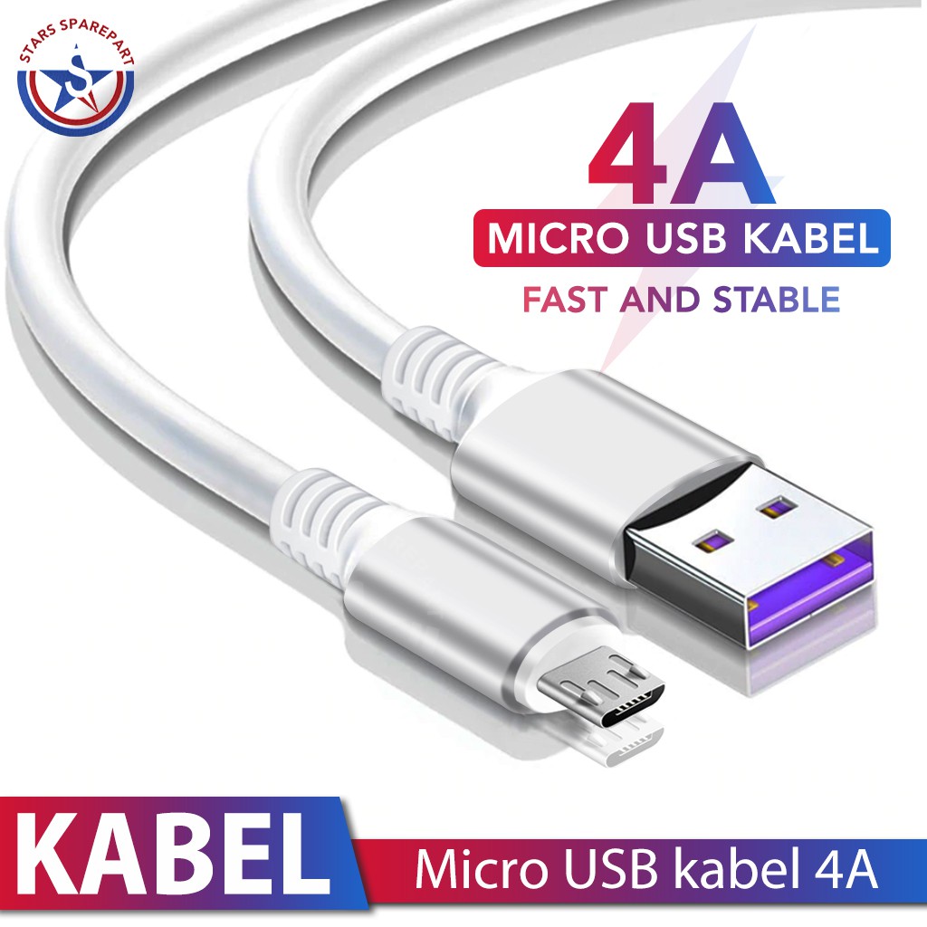 Jual (COD ) 4A Micro USB Kabel Cable Data Charger Quick Charger Fast ...