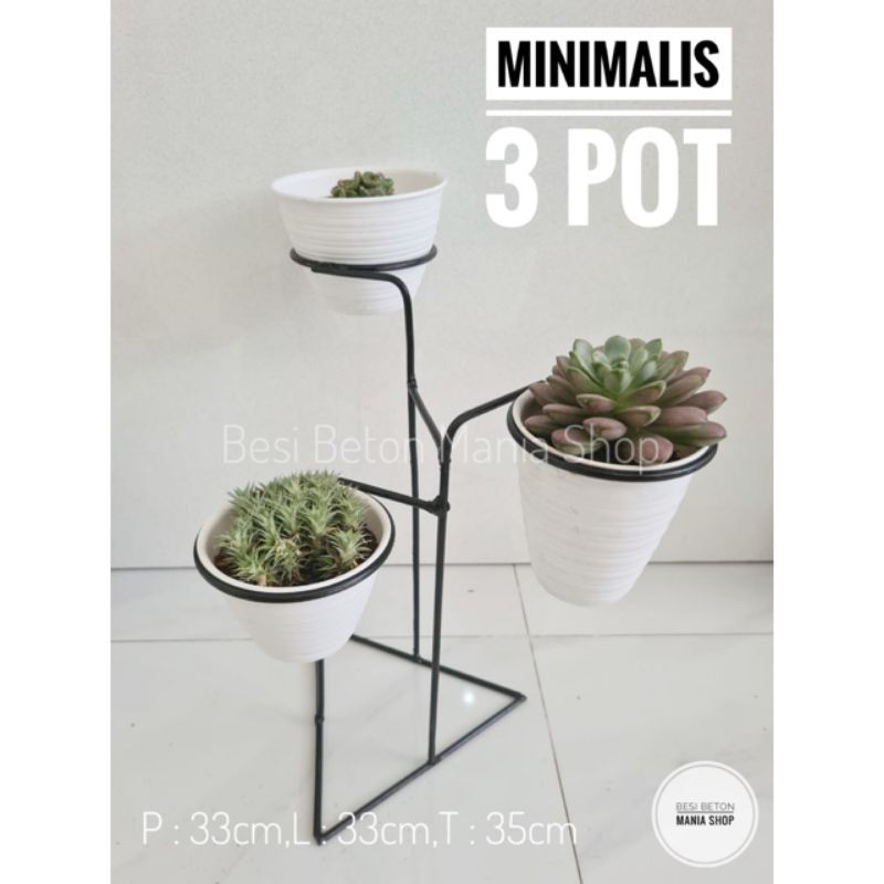 Jual STANDING POT / STANDING POT BESI / RAK KAKTUS / RAK POT BESI / POT ...