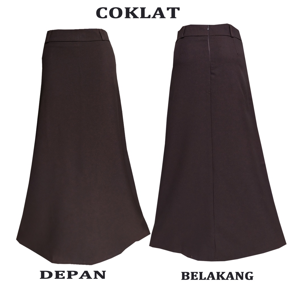 Jual Rok A Line Panjang Polos Formal Kerja Kantor Rok A Line Skirt ...