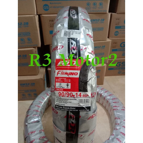 Jual BAN TUBELESS FDR 90/90-14 FLEMINO gratis pentil | Shopee Indonesia