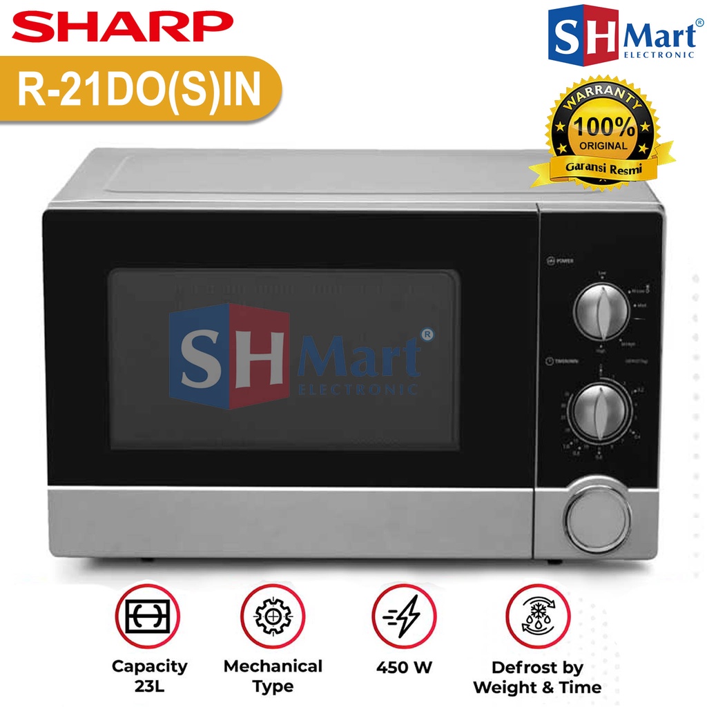 Jual MICROWAVE SHARP KAPASITAS 23 LITER R21DO(S) LOW WATT R-21DO ...