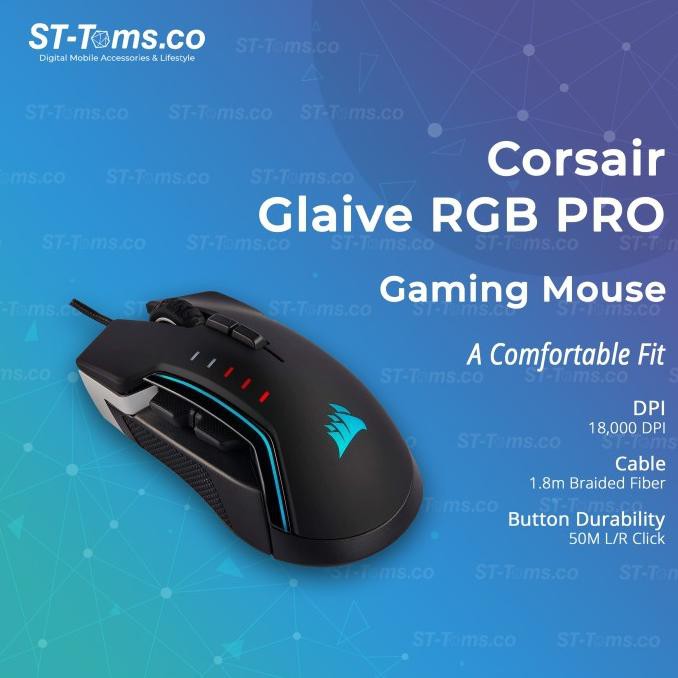 Jual Murah | Laris | Corsair Glaive Rgb Pro Gaming Mouse | Shopee Indonesia