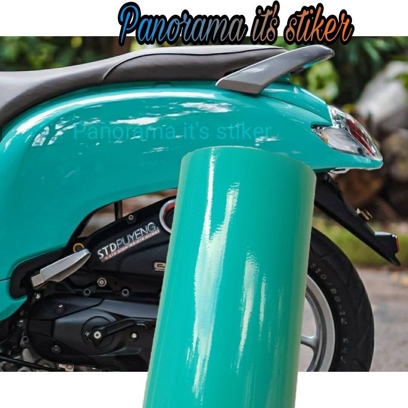 Jual STIKER SKOTLET MOTOR WARNA HIJAU TOSCA DOFF /GLOSSY /STICKER TOSCA ...