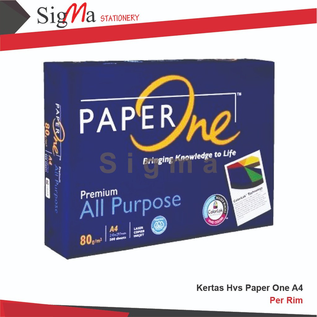 Jual Kertas HVS A4 80 gram PAPER ONE (Rim) / 85 gr | Shopee Indonesia