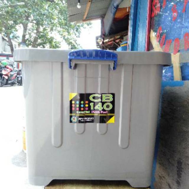 Jual Container Box 140 Liter Silver Kontainer Box Plastik Silver 140 ...