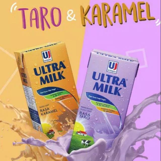 Jual Susu UHT Ultra Milk Taro / Karamel 200 ml | Shopee Indonesia