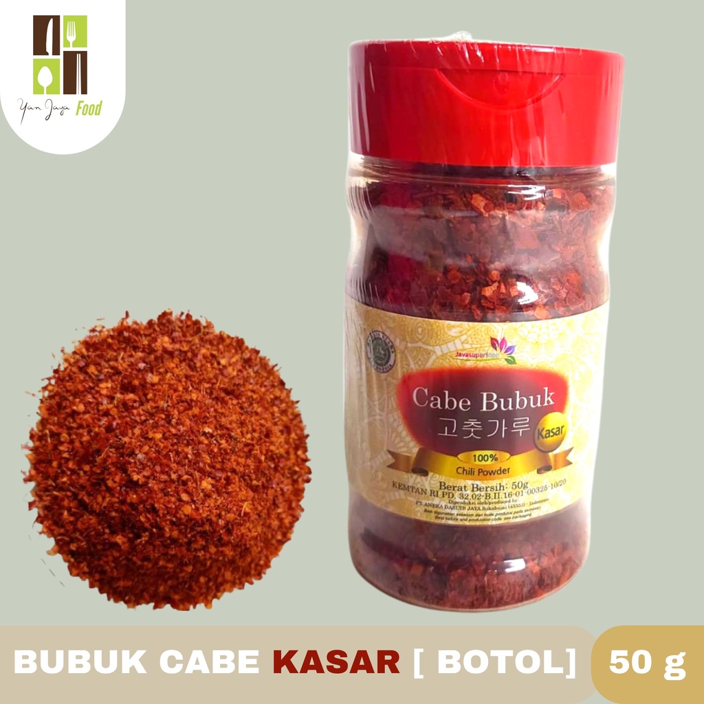 Jual Bubuk Cabe Kasar / Chili Powder Korea 50g Kemasan Botol | Shopee ...