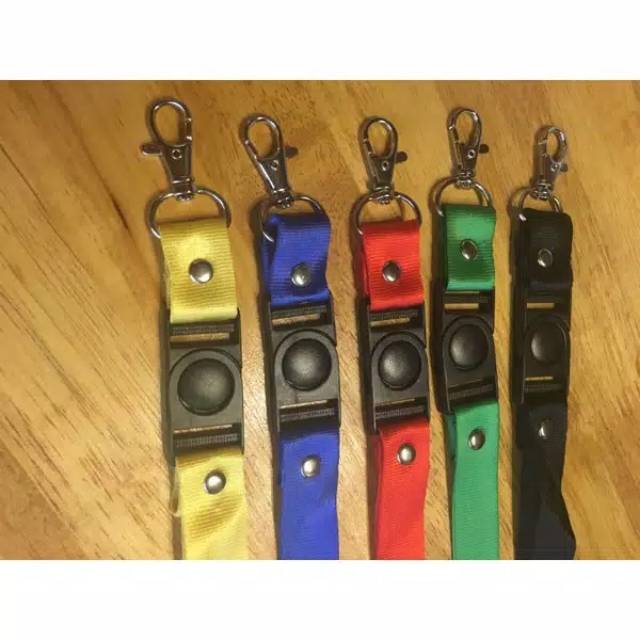 Jual TALI ID CARD 2cm + stopper model kait besi / tali id card 2cm ...