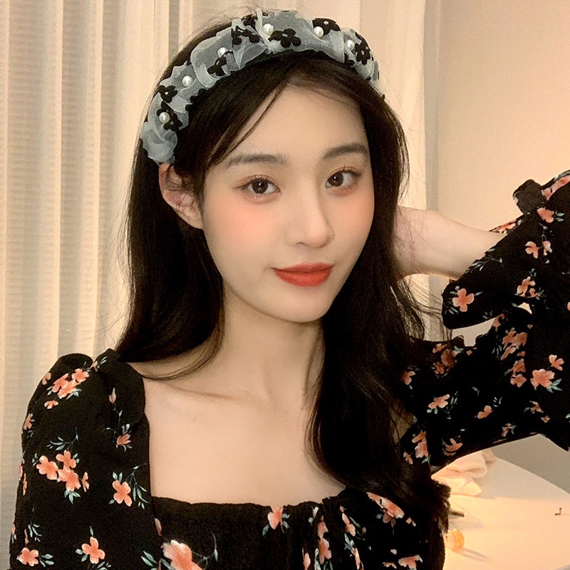 Jual BANDO BUNGA/BANDO KOREA MOTIF BUNGA MUTIARA/HEADBAND KOREA/KOREAN ...