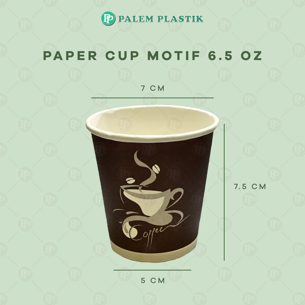 Jual PAPER HOT CUP / GELAS KERTAS KOPI 6.5 Oz CSH (MIN PEMBELIAN 50 Pcs) | Shopee Indonesia