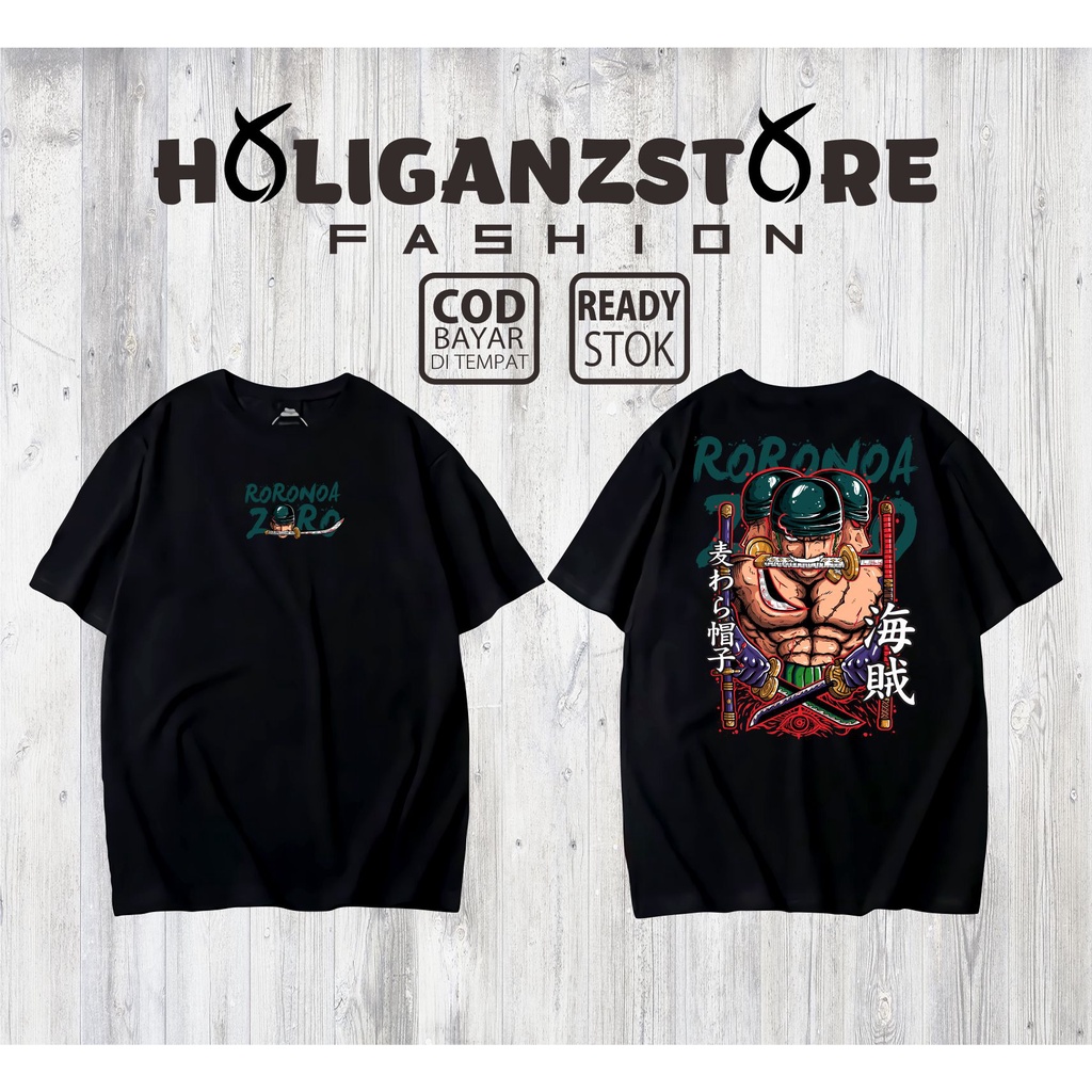 Jual Baju Anime ONE PIECE RORONOA ZORO OP012# Kaos Anime Premium ...