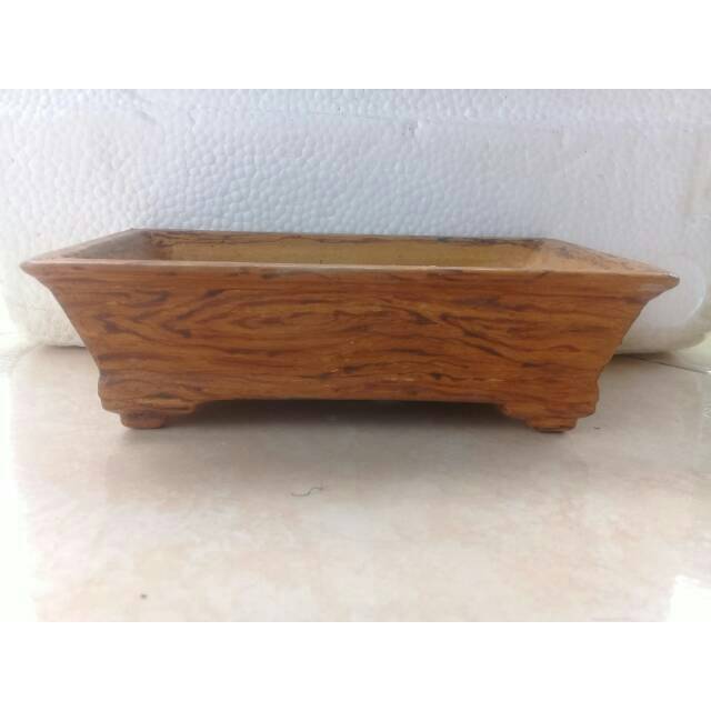 Jual Pot bonsai motif kayu | Shopee Indonesia