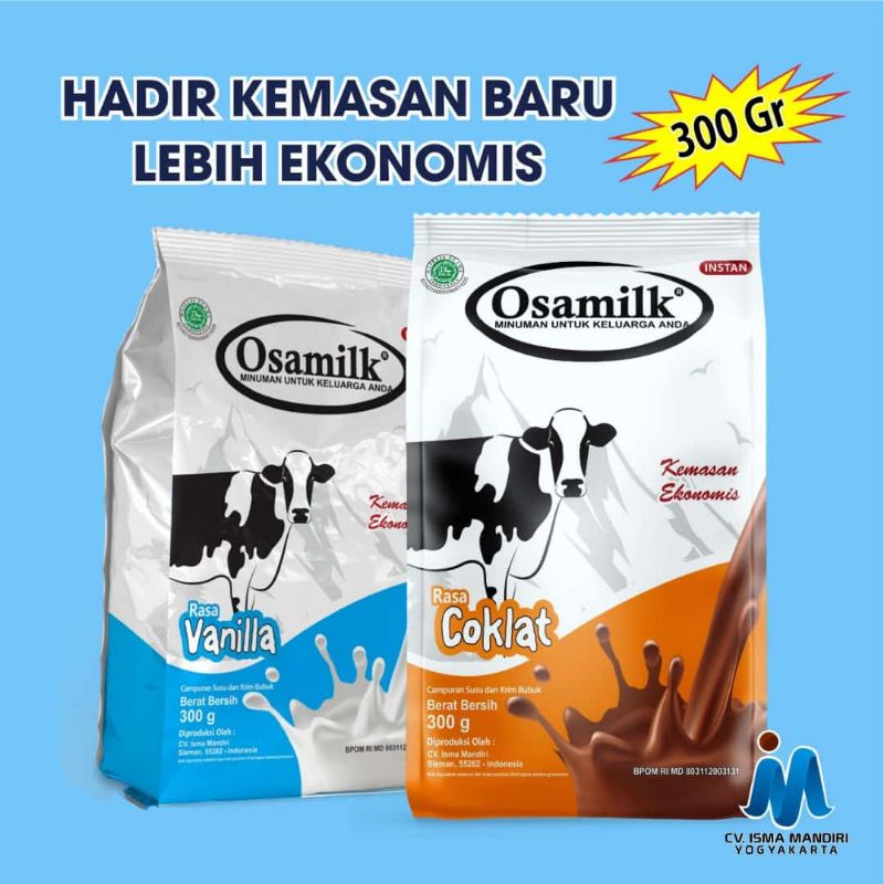 Jual osamilk 300gr coklat & vanila | Shopee Indonesia