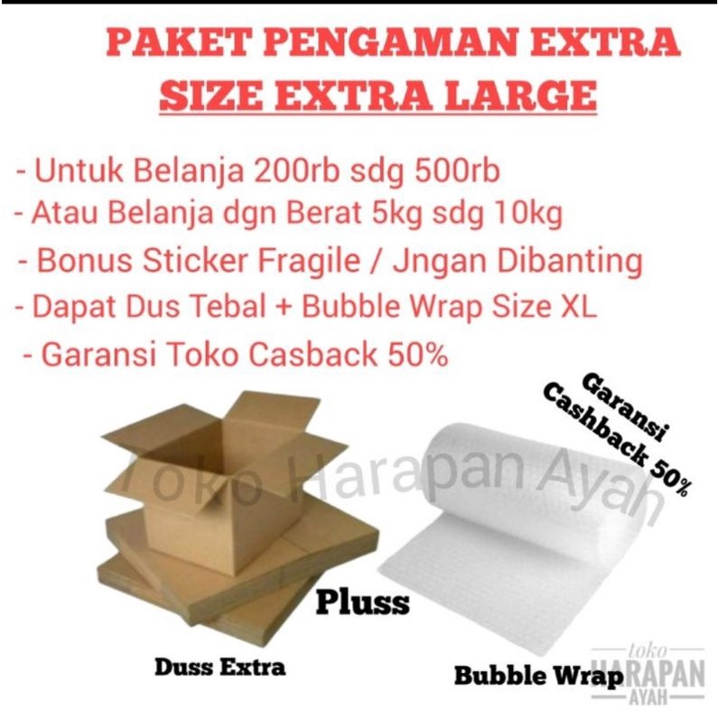 Jual PAKET PENGAMAN / Packing Extra DUSS ATAU Bubble Wrap / REQUES ...