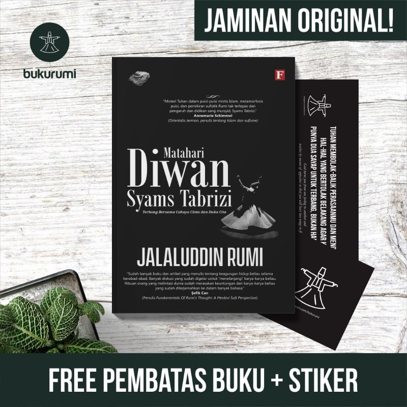 Jual Buku MATAHARI DIWAN SYAMS TABRIZI - Jalaluddin Rumi (Original ...