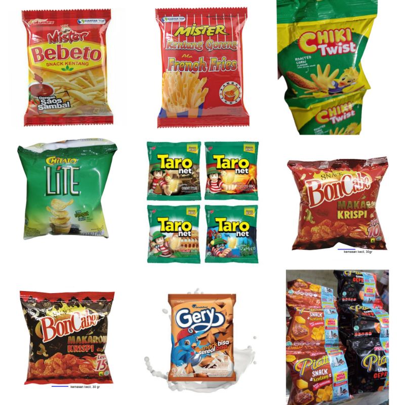 Jual BIJIAN Chitato Lite, Chiki Twist, Boncabe makaroni, Piattos, Gery ...