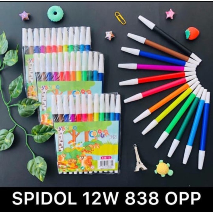 Jual Spidol Set Isi 12 Warna Murah | Shopee Indonesia