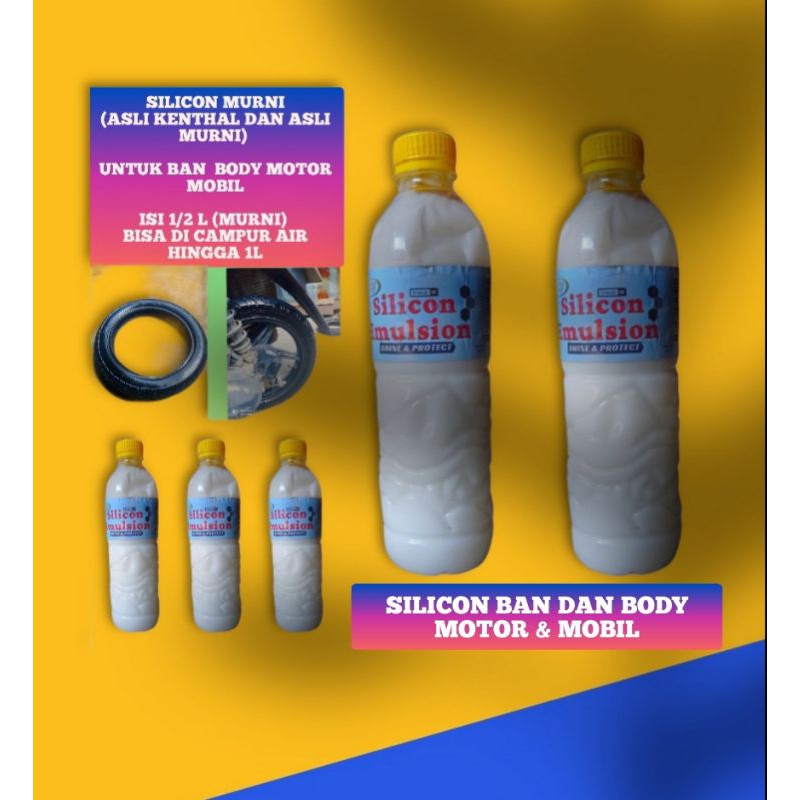 Jual semir ban &body motor silicon murni 1/2L semir murni kenthal ...