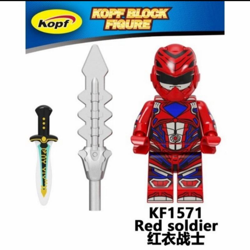 Jual Mainan Lego power ranger merah SEALED ONLY mighty morpin superhero ...