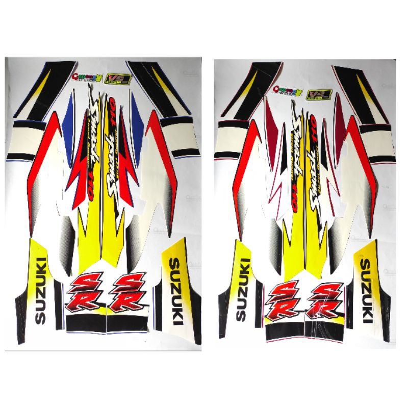 Jual STRIPING STICKER MOTOR SUZUKI SMASH 110 R 2005 2006 LIST BOSY ...