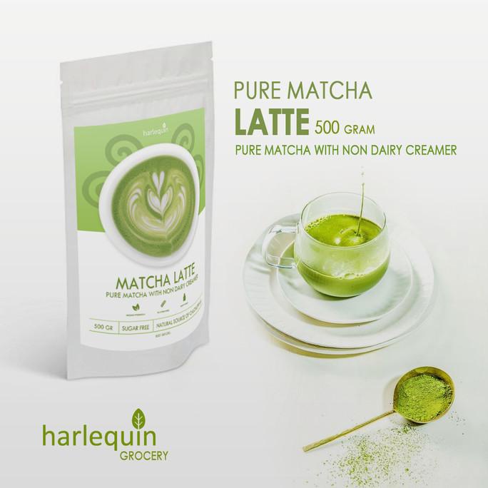 Jual BISA COD Pure Matcha Latte Non Dairy Creamer 500 gram Sugar Free ...