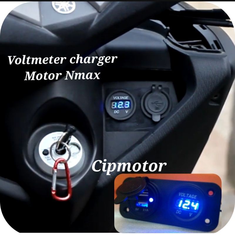 Jual Voltmeter charger HP Handphone Nmax Dual USB Voltmeter charger ...