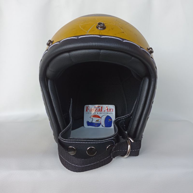 Jual Helm Slim Head Custom Api Jelek Patina | Shopee Indonesia