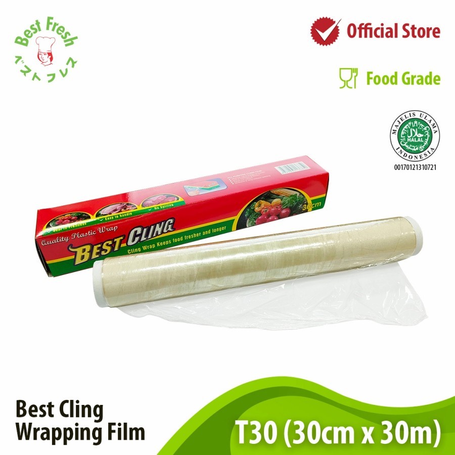 Jual Best Fresh Wrapping Film 30m x 30cm Refill Roll Cling Wrap 30 ...