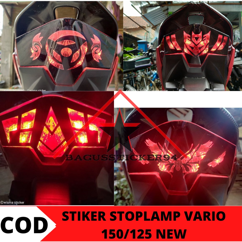 Jual stiker lampu stop motor vario.Stiker lampu belakang motor Vario ...