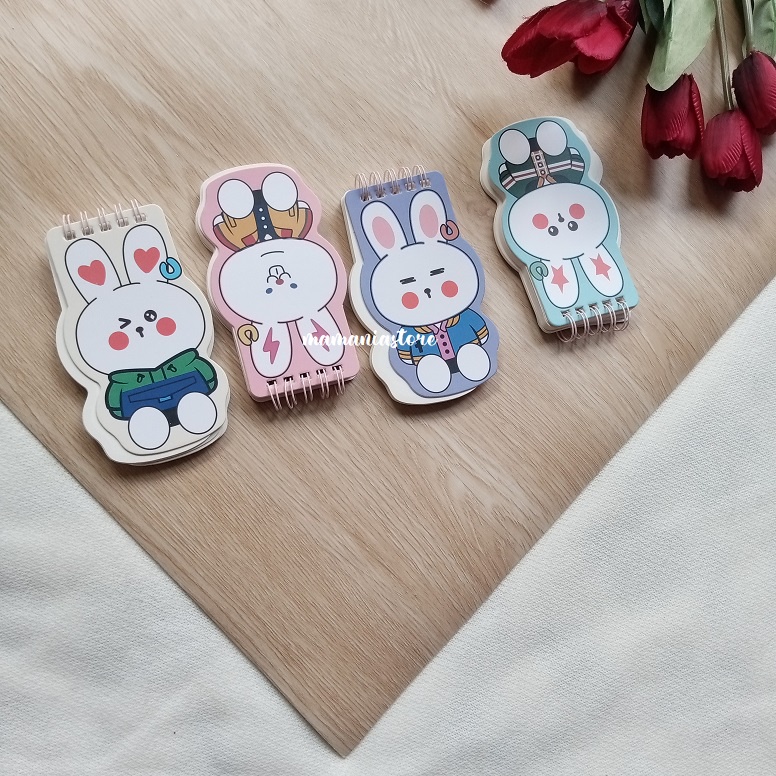 Jual NOTEBOOK/MINI DIARY HARD COVER KARAKTER KERTAS BERWARNA POLOS ...